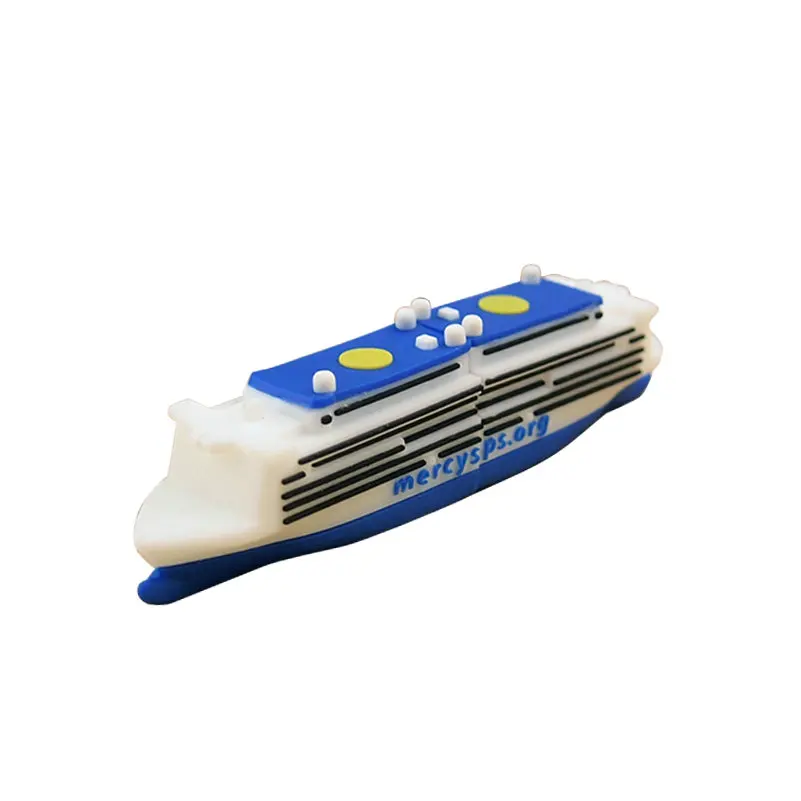 Custom Design Soft Pvc 3d Boat U Disk Bespoke Ship Shape Usb Memory ...