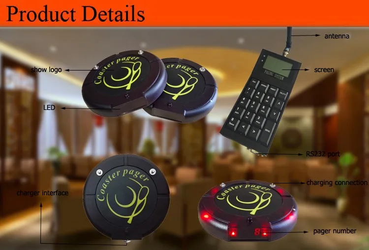 CE easy use mini waterproof Communication devices Type Wireless Paging ...