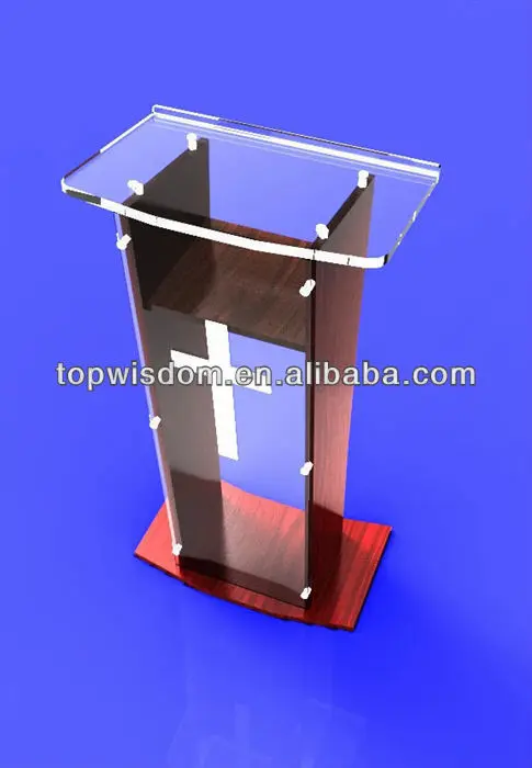 Modern Acrylic Podium for Church Stage Design - OEM Available