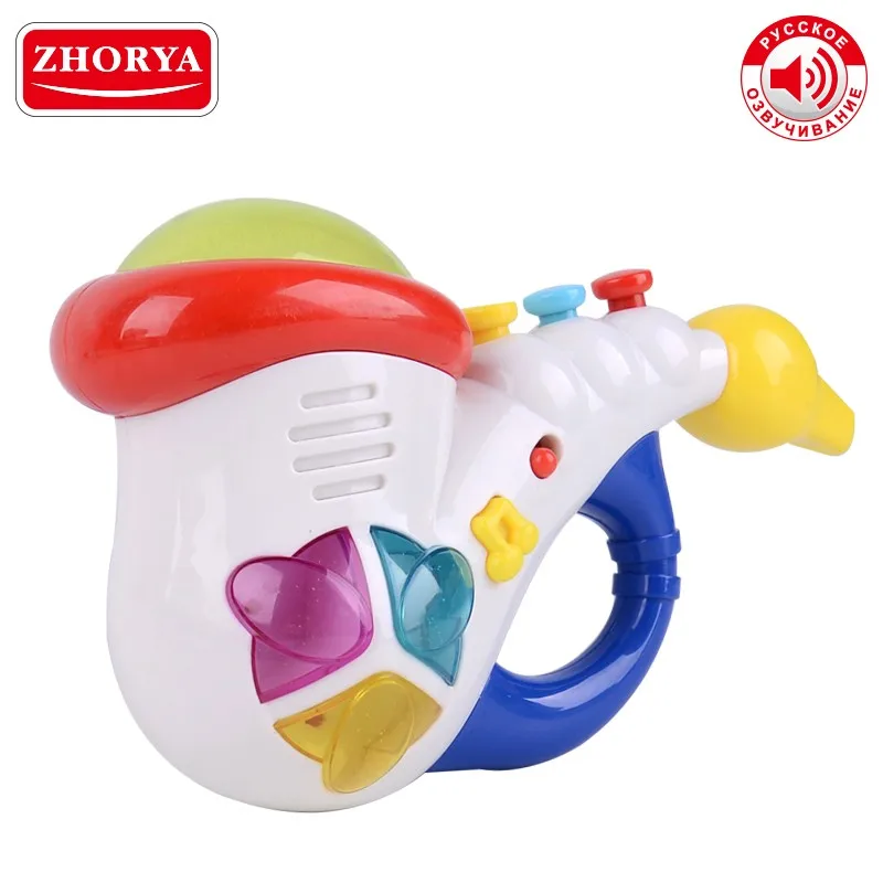 Zhorya Baby Musical Plastic Toy Saxophone With Russian Ic - Buy Toy ...