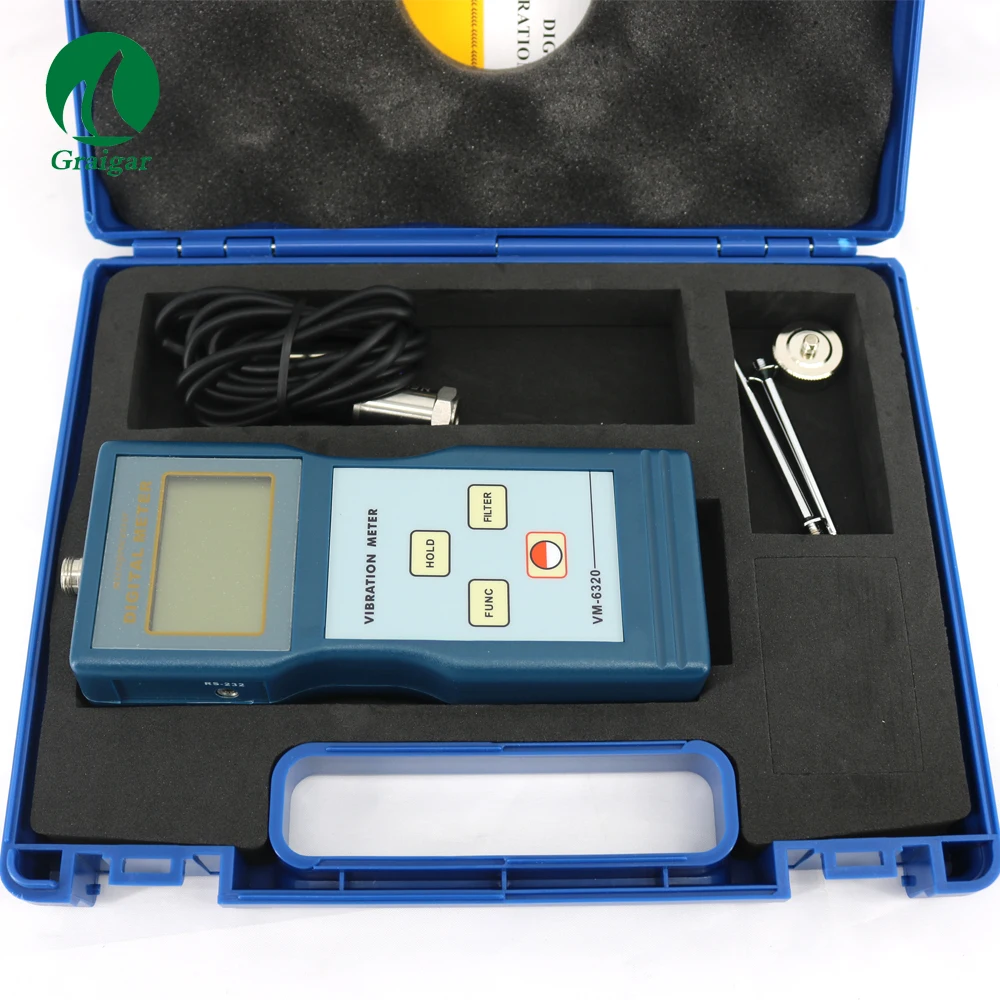 VM-6320 Vibration Meter Vibration Tester Vibration Gauge Velocity ...
