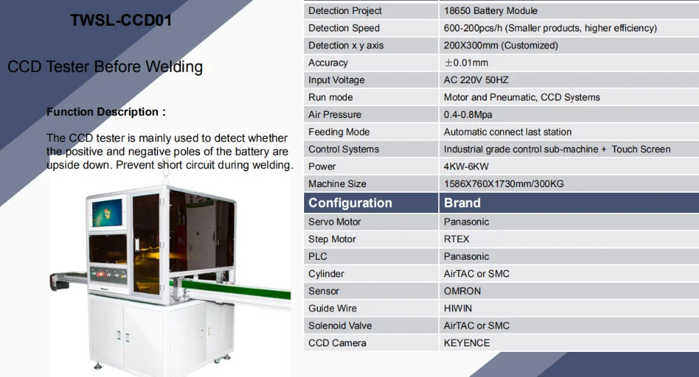 Ccd Tester Battery Cells Positive And Negative Cylindrical Battery Pack ...