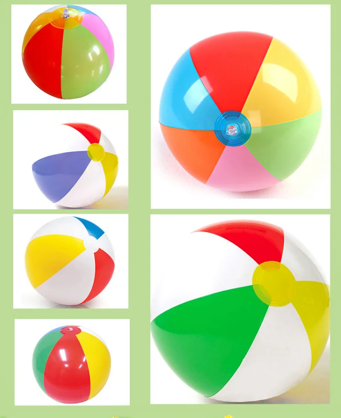 Wholesome Custom PVC Colorful Beach Ball Inflatable Pool Toys