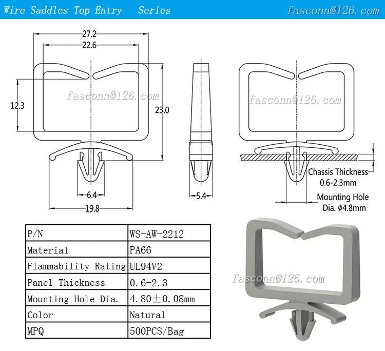 Wire Saddles Top / Side Entry - Secure and Versatile Clamps