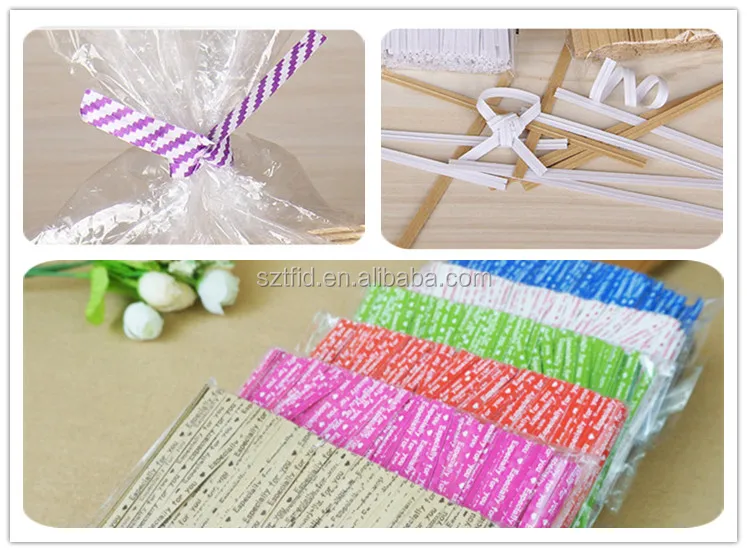 Decorative Kraft Brown Paper Twist Ties for Gift Packing