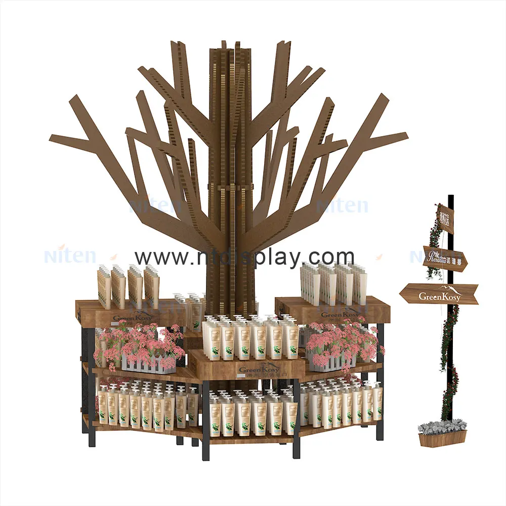 In Vogue Wood Displays Display Gondolas For Promotional Cosmetics ...