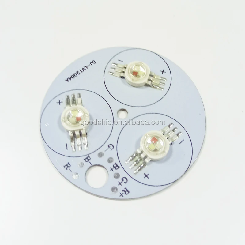 Factory Price High Power Led 3*1w Rgb Pcba Smd Led Pcb Round - Buy Rgb ...