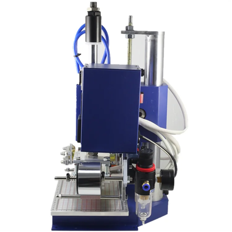 Mini Semi-automatic Pneumatic Leather Belt Heat Embossing Machine For ...