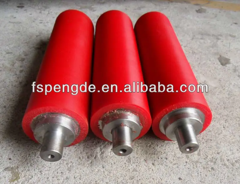 Heavy Duty Pu Polyurethane Rubber Roller Wheel For Ceramic Machinery ...