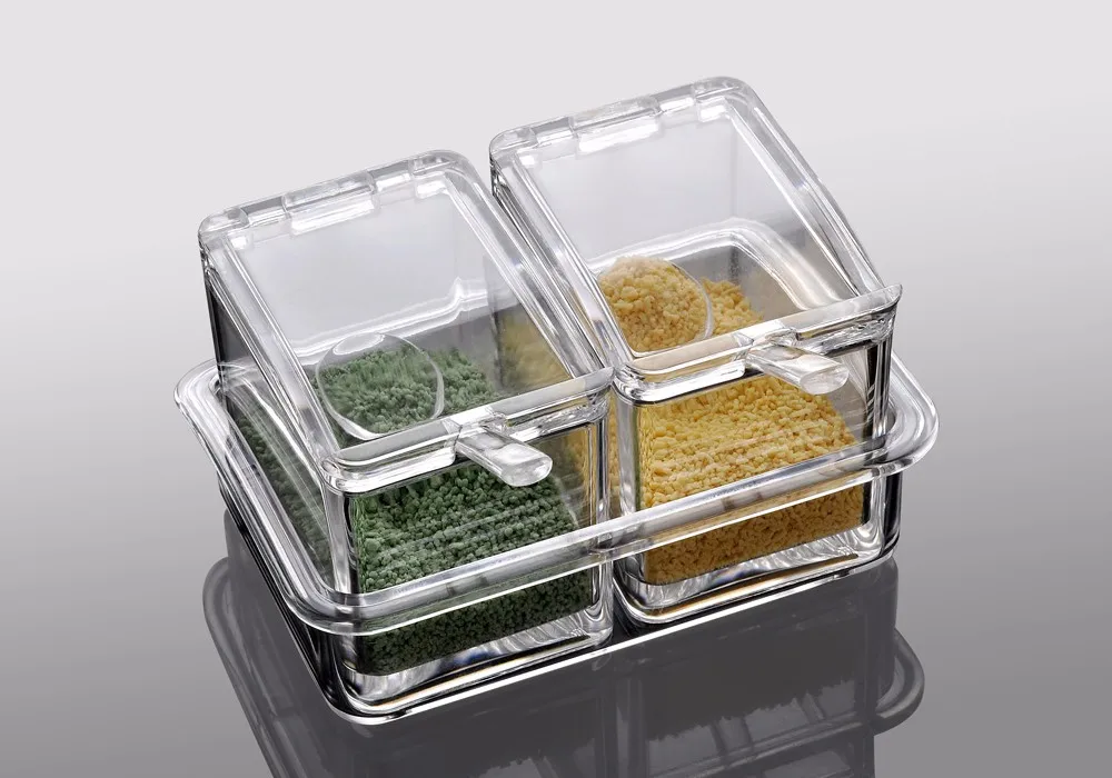 Custom Made Plastic Multi Spice Containers Sugar Salt Container - Buy ...