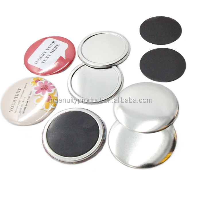 Round 58mm Color Button Badge Magnet For Plating Machine In Guangzhou ...