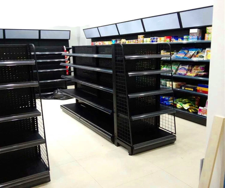 Supermarket Commodity Display - Single Sided Gondola Promotion End Shelf