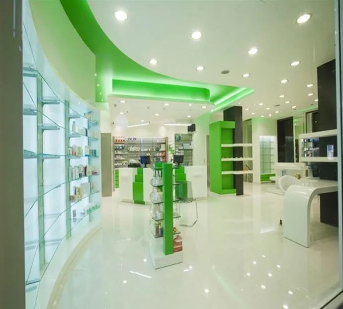 Fresh Green Pharmacy Shop Interior Design For Retail Brands,Pharmacy ...