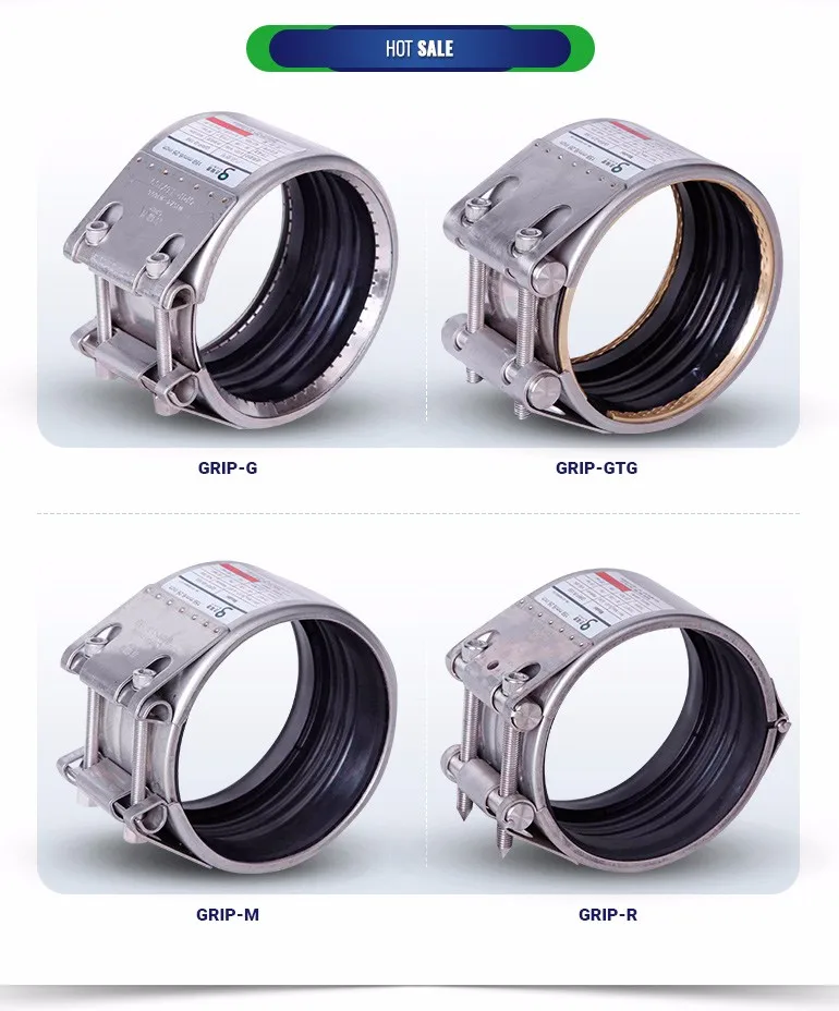 Grip Material Pipe Coupling Sus316l Clamp Couplings - Buy Acoplamiento ...
