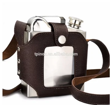 Stainless Steel Cell Phone Hip Flask For Wine Portable Shot Glass Food ...