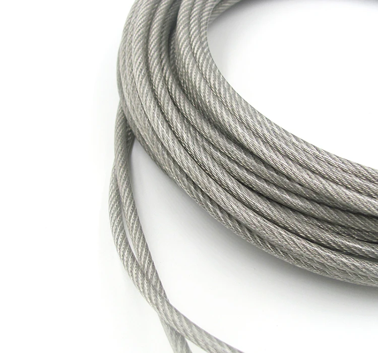 304/316 Stainless Steel Wire Rope 1mm-16mm Plastic Coated Anti-rust ...
