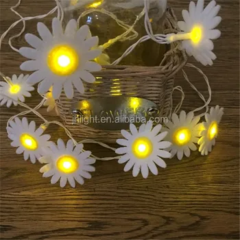 New Daisy Chain Light Fairy Lighting String/white Daisy Flower Battery ...