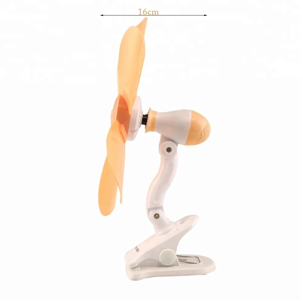 Indonesia Hot Sell 5blades Mini Plastic Clip Fan with Multi-angle