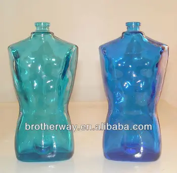 Colored Man Body Shape Clear Glass Perfume Bottle - Buy Colored Glass ...