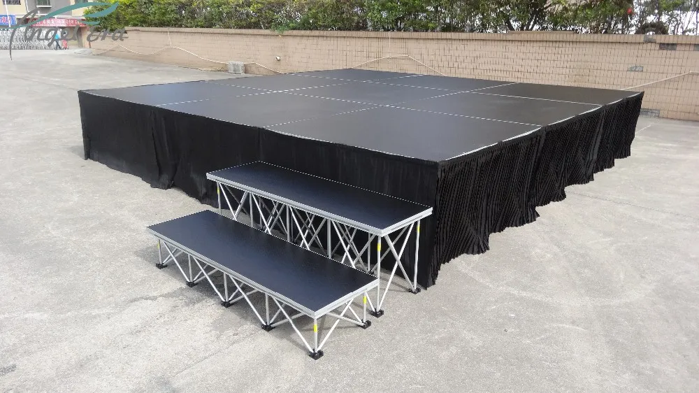 Ae High Quality White Square Retractable Aluminum Stage Portable Stage ...