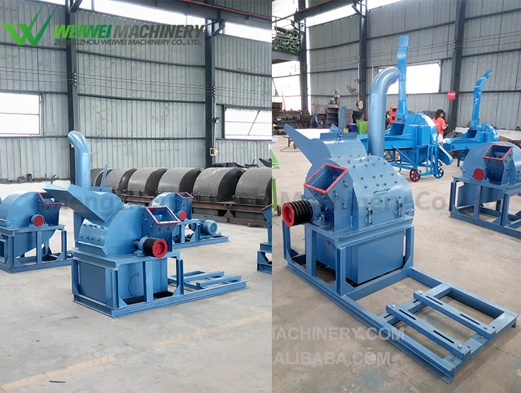 Weiwei Wood Pellet Sawdust Chip Hammer Mill Chips Pallet Block Making ...