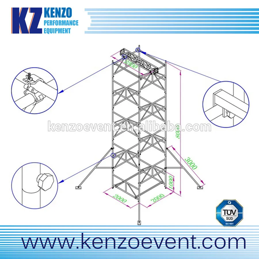 High Quality Aluminum Truss Towers for Hanging Sound Speakers