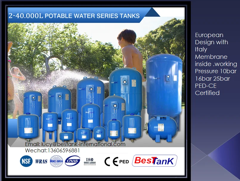 BESTANK 2-40000lt Water Pressure Tank - Reliable Performance