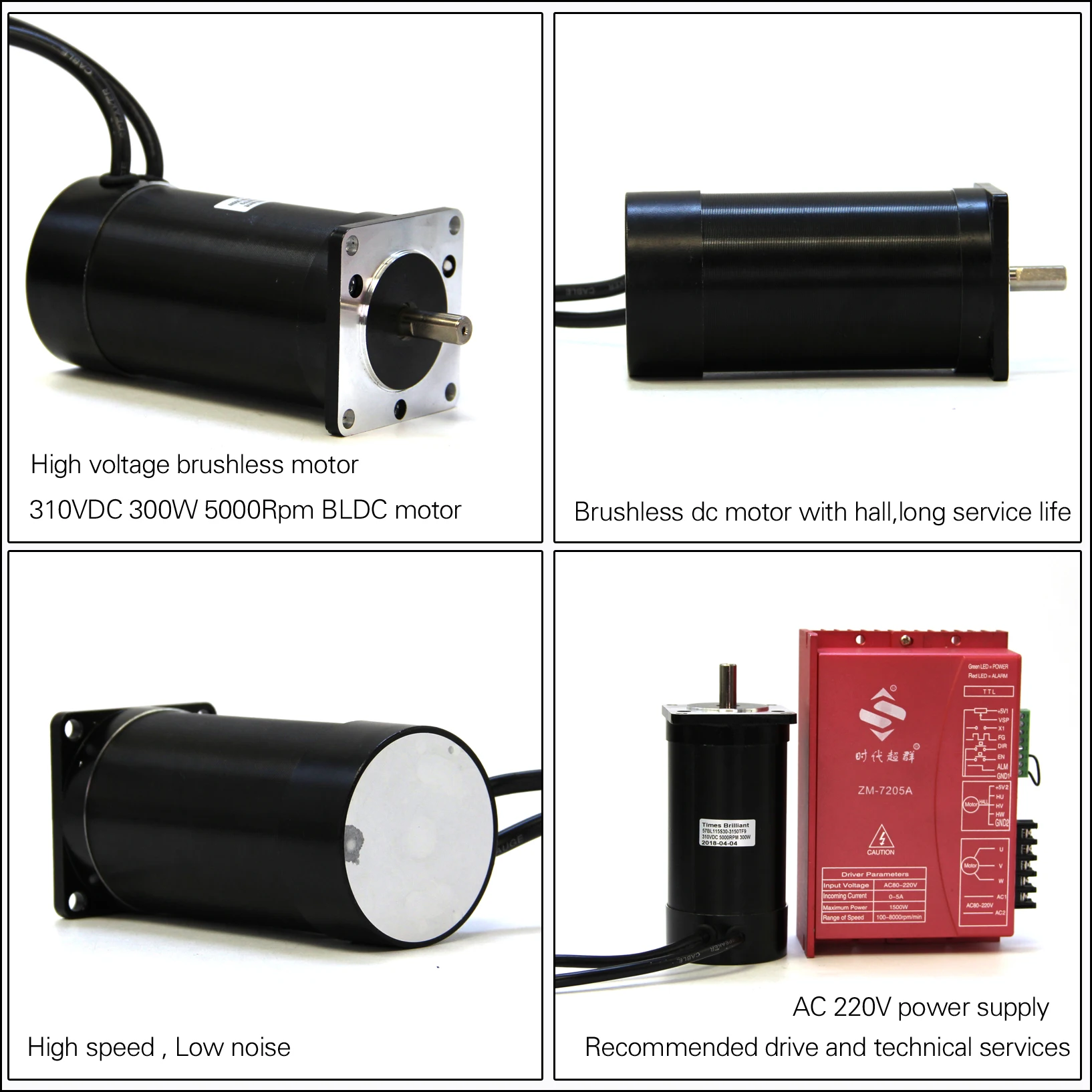 300w High Power Brushless Dc Motor 310v Bldc Motor 5000rpm High Speed ...
