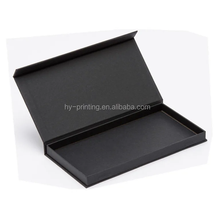 Custom Design Black DL Voucher Style Gift Boxes for Craft