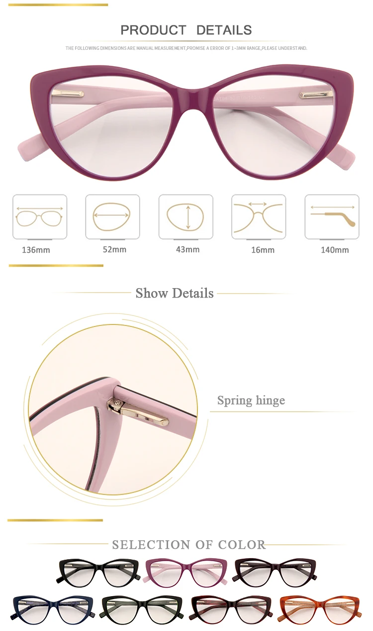 Soft Polygon Cat Eye Spec Fashion Popular Acetate Optical Frame - Buy ...