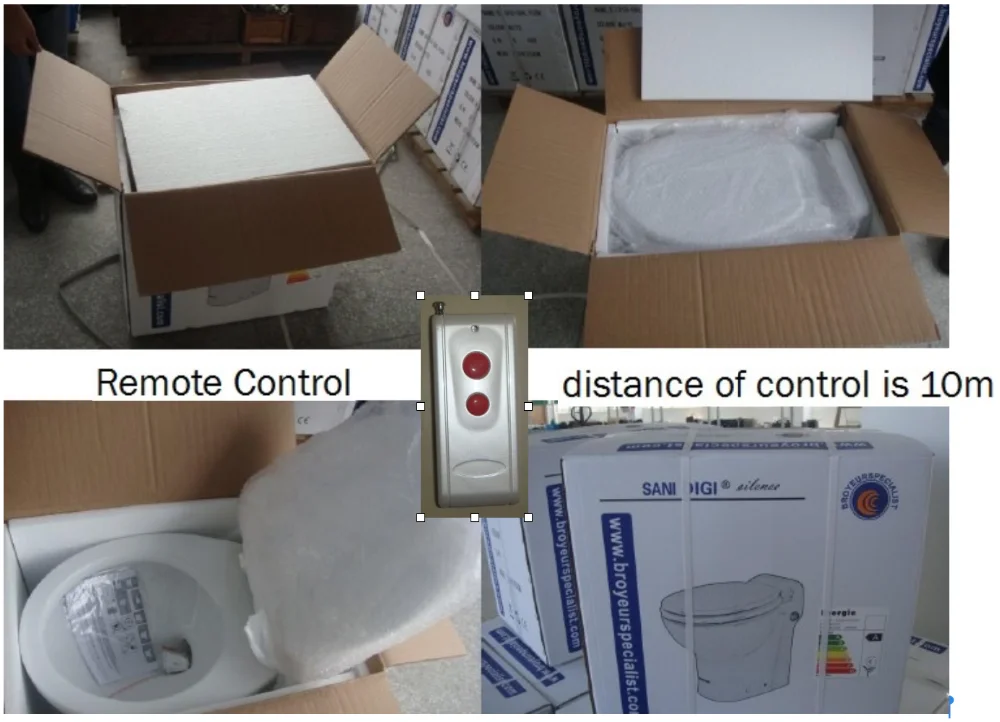 Intelligent Electric Macerator Toilet Pump - No Water Tank