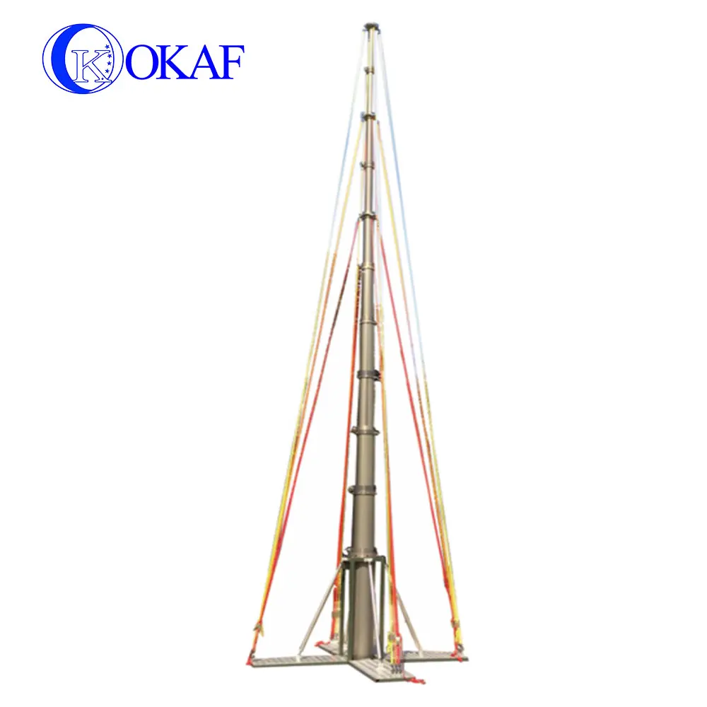 10ft Pneumatic Telescopic Mast Air Compressor Lifting Mast Aluminum ...