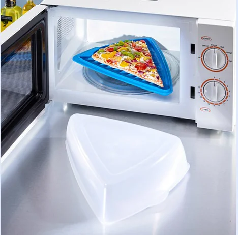Haixing Plastic Pp Reusable Pizza Server Box Triangle Cake Piece Tray ...