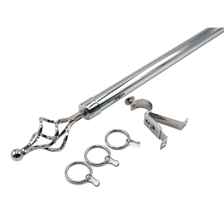 Free Standing Living Room Curtain Rod Set Accessories Wholesale Shower ...