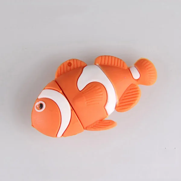 Cute Ocean Fish Usb Flash Drives Cartoon Memory Stick Thumb (8gb,Orange ...