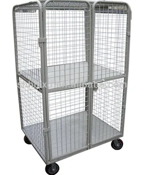 Laundry Metal Roll Cage Trolley - Buy Metal Trolley With Wheels,Metal ...