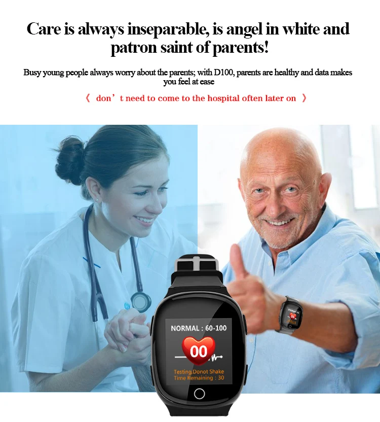 D100 Smartwatch Gps Tracker Smart Gps Watch Locator For Elder Locating ...