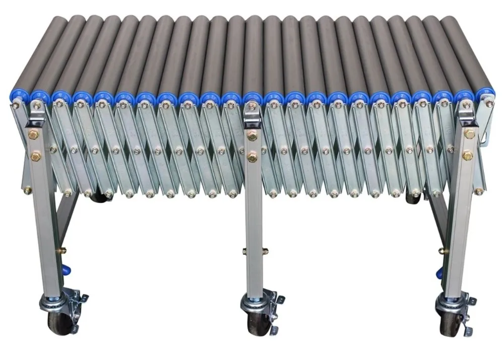 Roller Type Folding Conveyor For Unloading Boxes - Buy Folding Conveyor ...