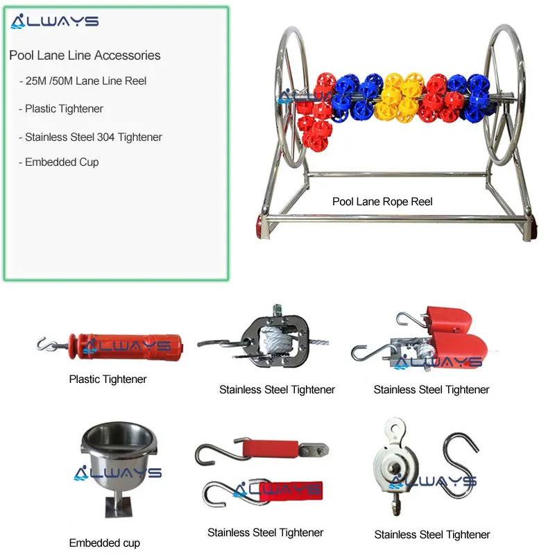 Customize Standard Pool Lane Rope Swimming Pool Float Line / Pool Lane ...