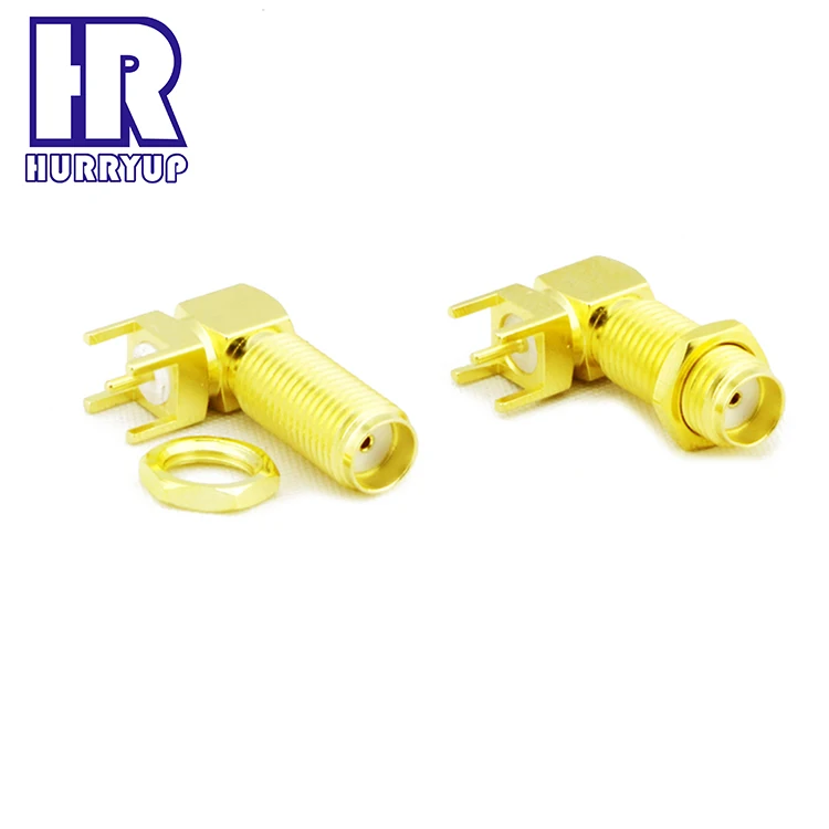 Pcb Edge Mount Female Sma Connector For Gsm Antenna - Buy Sma Connector ...