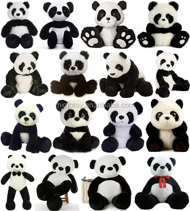 Astm Test Pretty Pink Girl Plush Toy Panda Teddy Bear Doll With Clothes ...