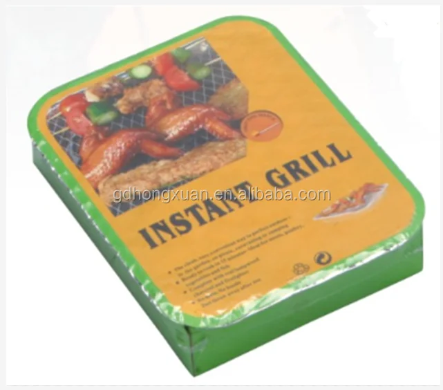Instant Grill Disposable Grill With Charcoal Inside - Buy Instant Grill ...