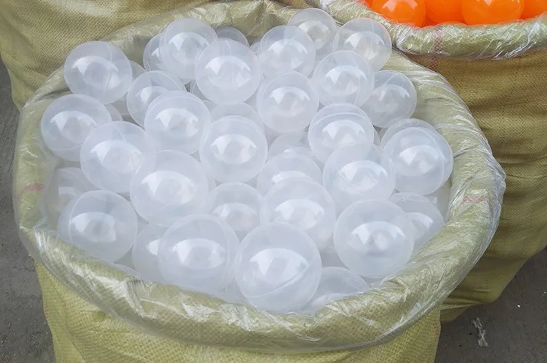 Wholesale Clear Plastic Ball Pit Balls for Kids, 5.5cm & 7cm, OEM