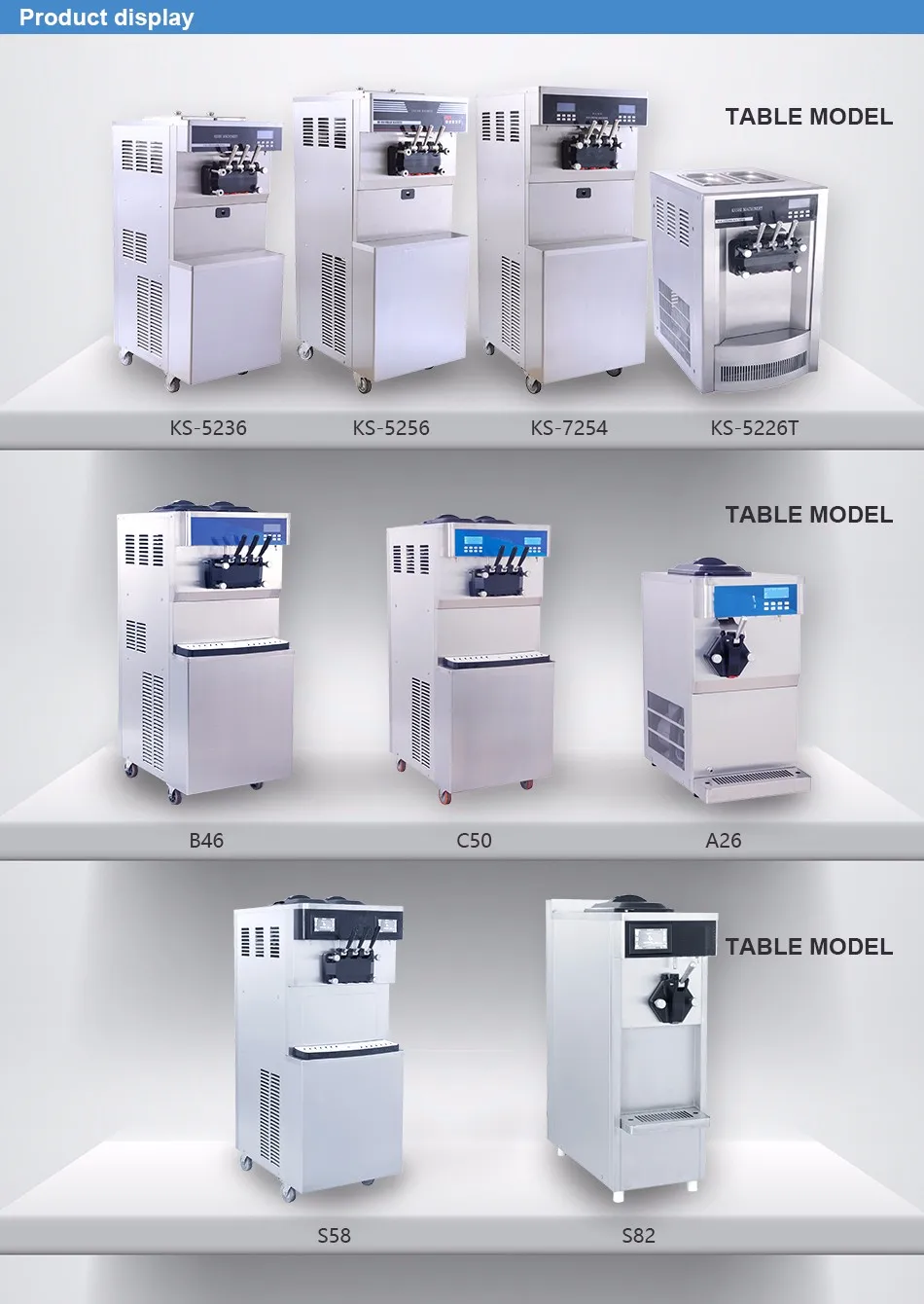 Commercial Soft Ice Cream Machine With Three Flavors - Buy Icecream ...