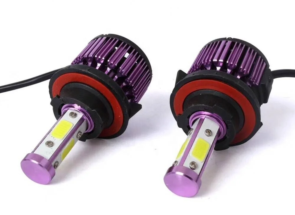 Wholesale 4 Sided Led Headlight Bulb H4 H7 Car Led Headlight With Fan ...