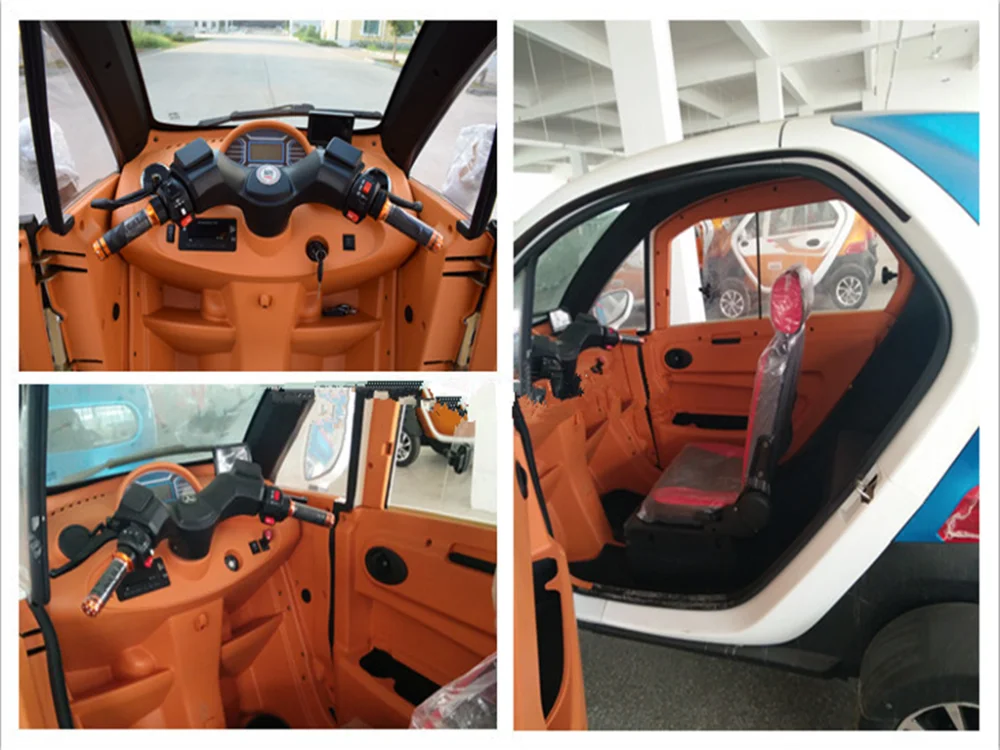 Cheap Adult Travel Mini Low Speed Four Wheel Car - Red HATCHBACK