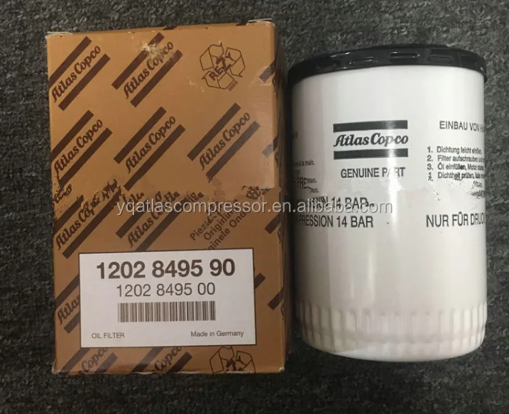 Atlascopco Screw Air Compressor Oil Filter 1202849590=1202849500 For ...