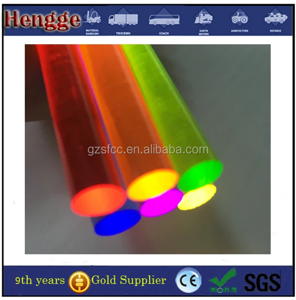 Colored Plastic Rod 2mm 5mm Acrylic Rod For Led Lighting - Buy Led ...