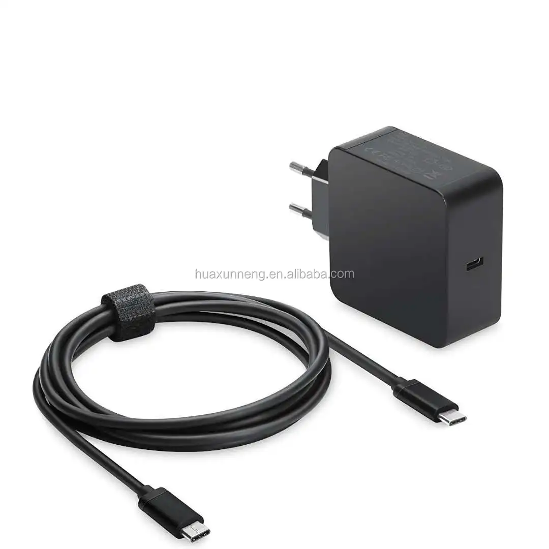 Eu Plug 45w 65w Usb-c Power Adapter Replacement For Hp/lenovo/asus 45w ...