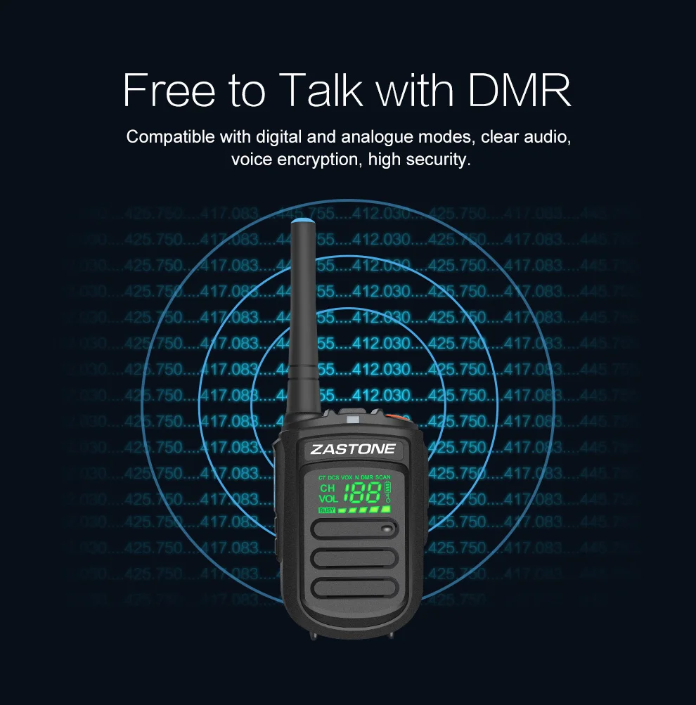 2w Mini Dmr Radio Zastone Mini9+ Handheld Dmr Two Way Radio Uhf 400 ...
